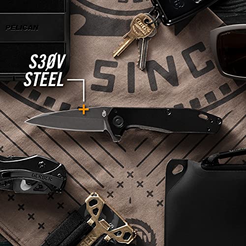 Gerber Gear Fastball - Folding Knife with Lock Release for EDC Gear - Black