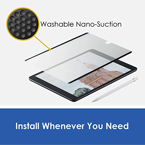 ELECOM Detachable Pencil Feel Screen Protector -Nano Suction Finish-, Smooth type, Japan Made, Drawing/Notetaking/Anti-glare, Galaxy Tab S7 FE (TBG211FLNSPLL-W)