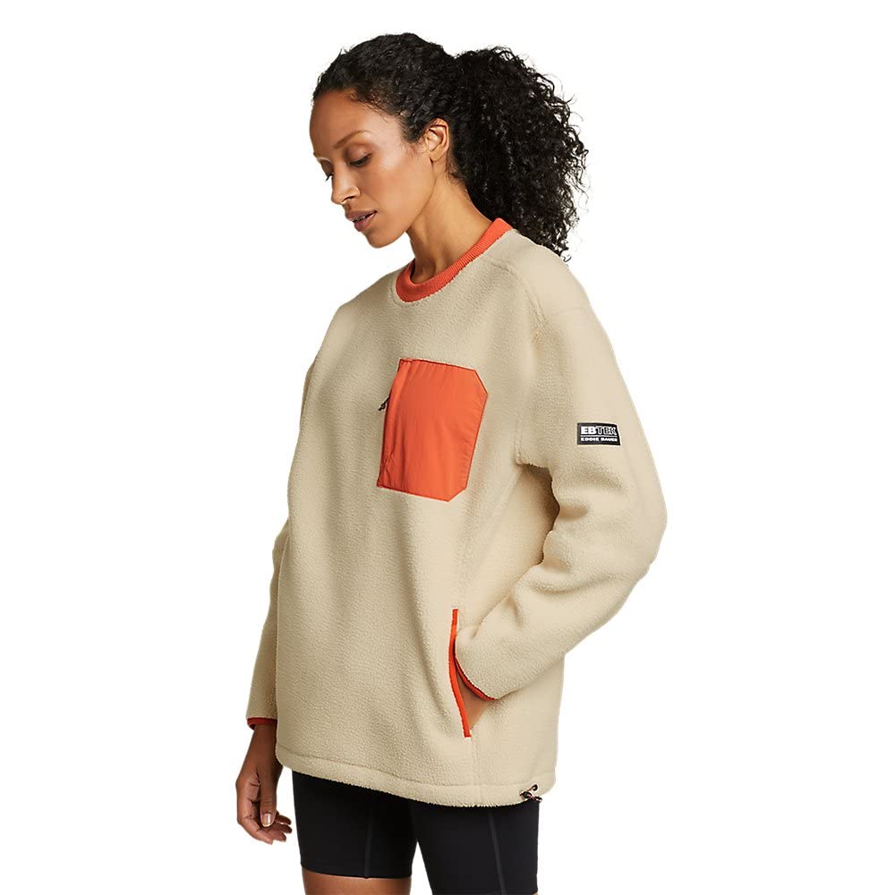 Eddie Bauer EBTek Pullover Crew, Beige, Large, Tall
