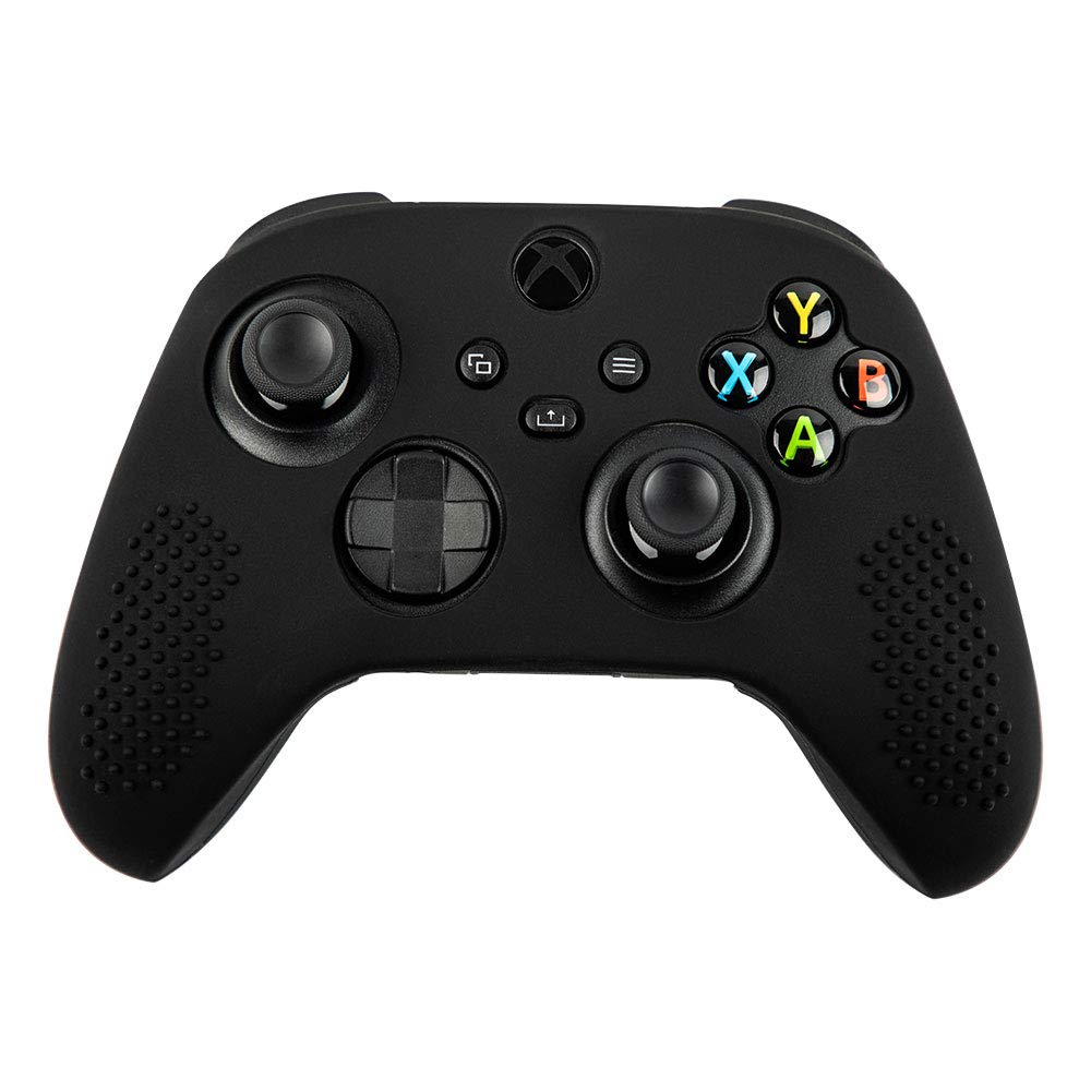 Soft Silicone Protector Cover Skins, Anti-Slip Protective Case for Microsoft Xbox Series S/X Gamepad Controller (Black)…