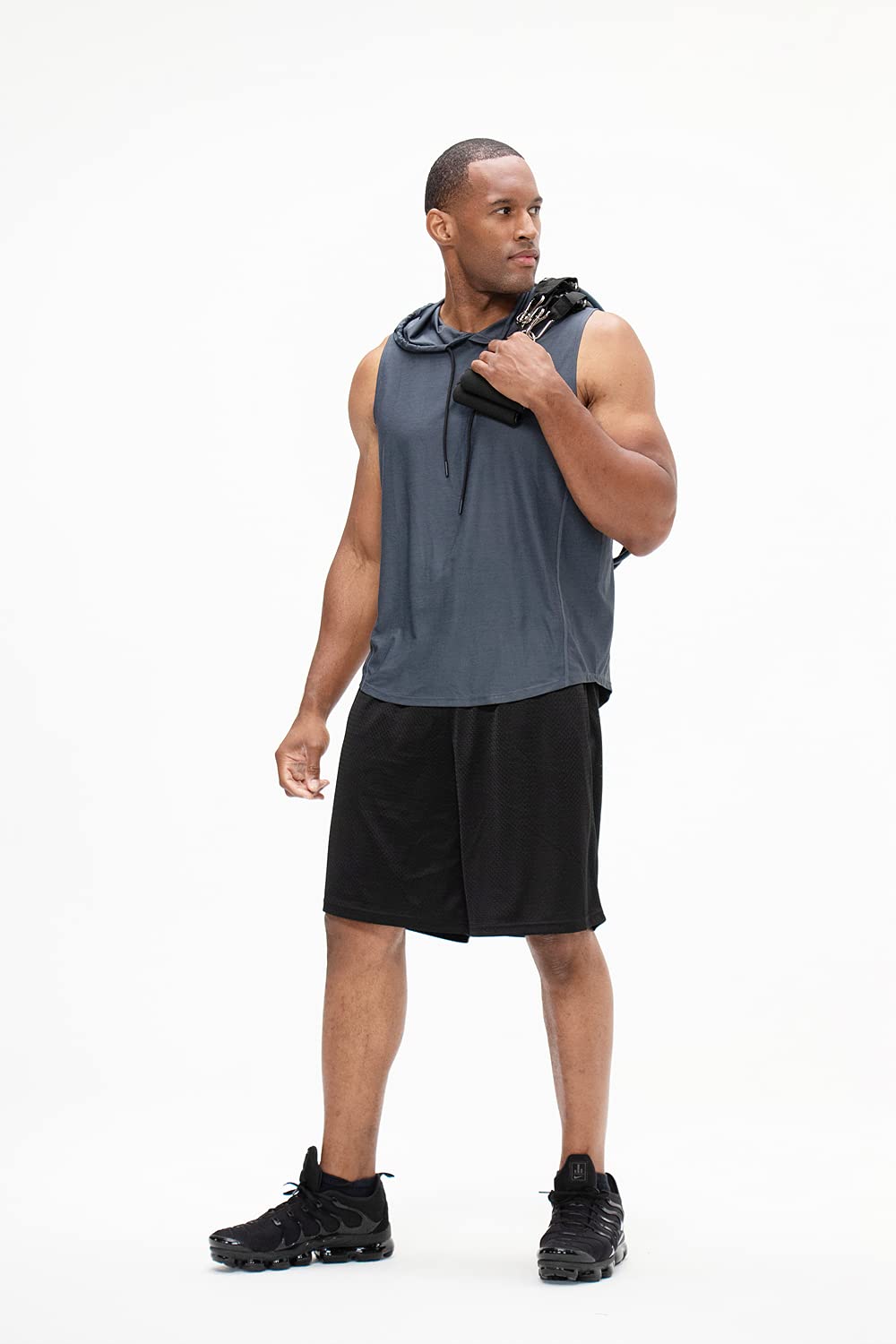 DEVOPS Men's 2-Pack Mesh Athletic Workout Basketball Running Mesh Shorts with Pockets