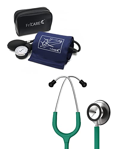 FriCARE Manual Blood Pressure Cuff and Lightweight Stethoscope