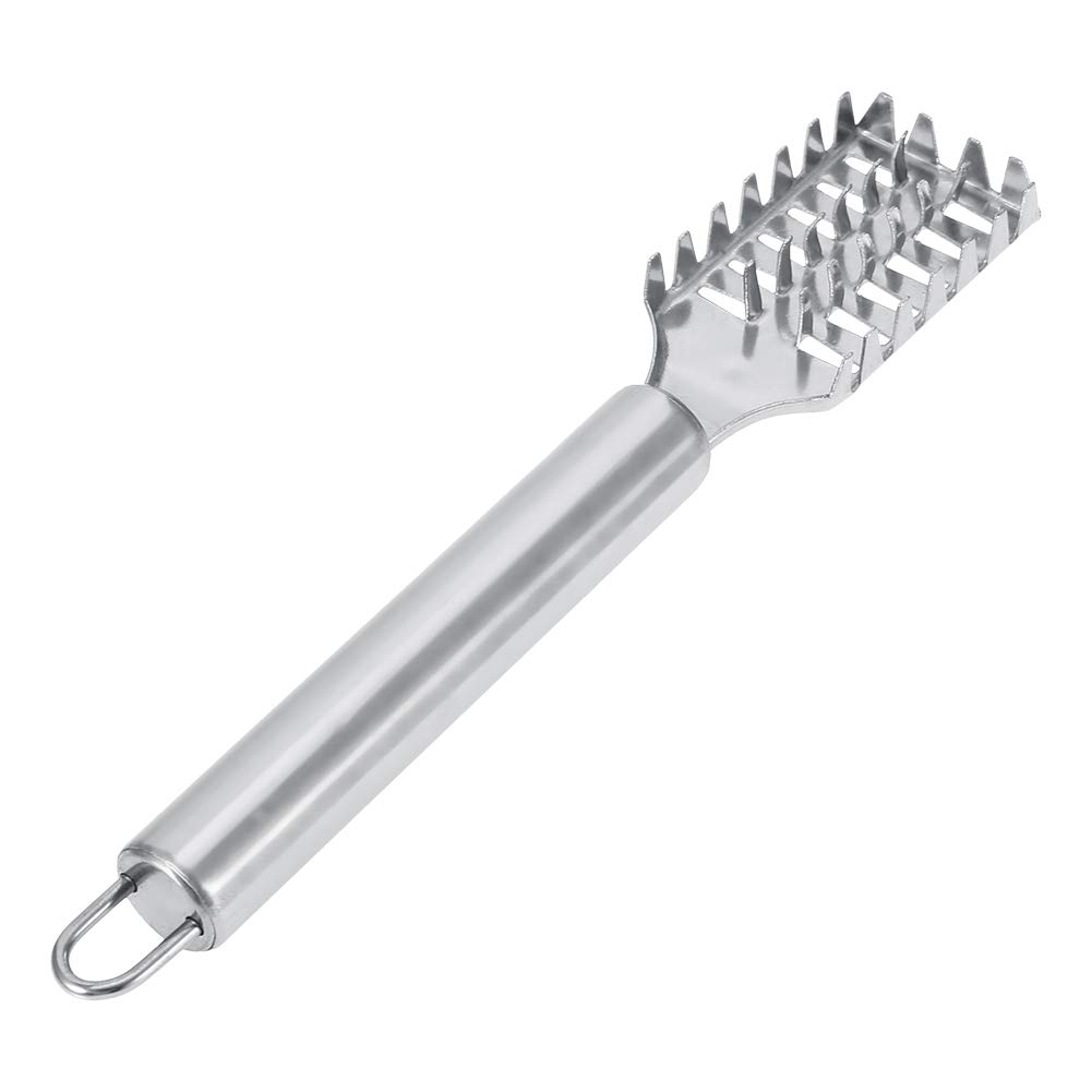 Fish Scale Remover Fish cleaner, Stainless Steel Handle Fish Scraping Scale Shaver Fish Tool Fishing Scales Machine Kitchen Fish Tool for Indoor and Outdoor