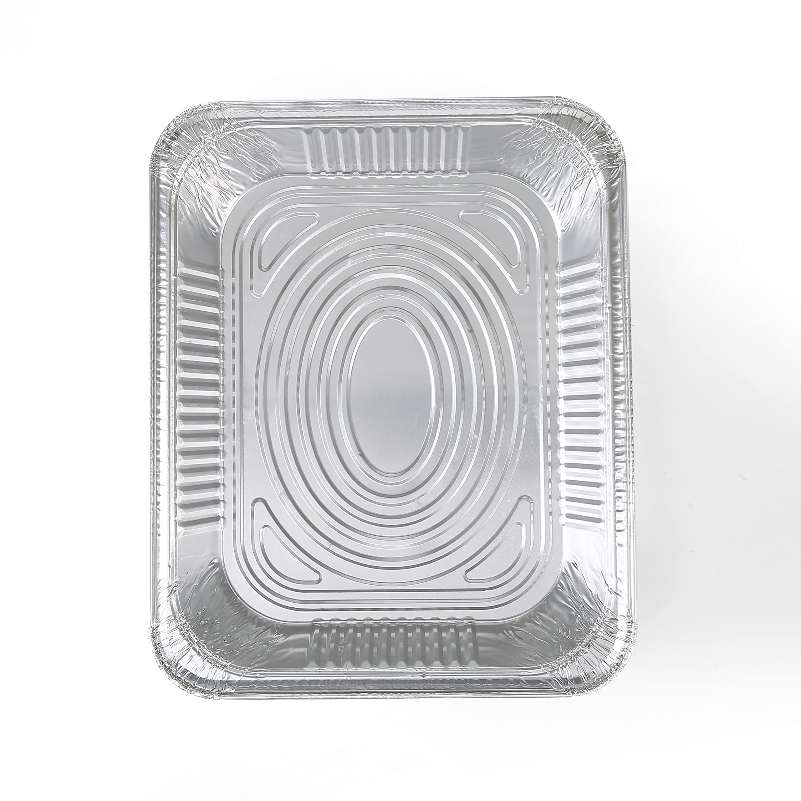 Glad Disposable Half Size Aluminum Steam Pans - 2 Count, 12.5 x 10.25 x 2.5 Inches, Foil Pans for Steaming