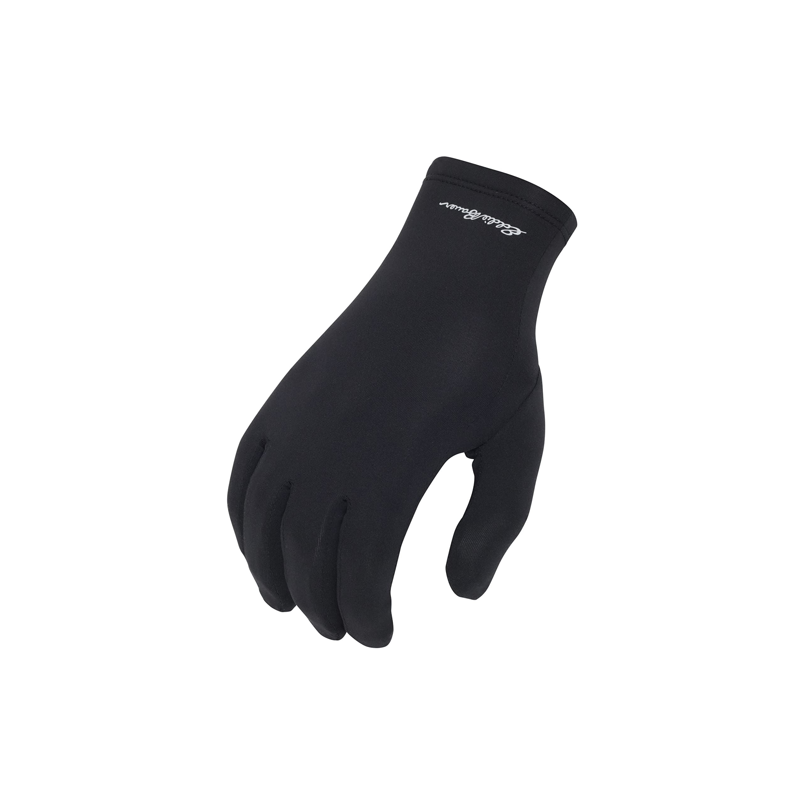 Eddie Bauer Women Performance Cold Weather Velvet Glove Liners, Winter Gloves for Women Black, X-Large