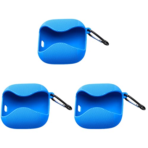 Gatuida ser of 3 Earbud Case Cover Anti- Lost Earbud Case Shockproof Earbud Case Carrying Case Carabiner Earphone Carrying