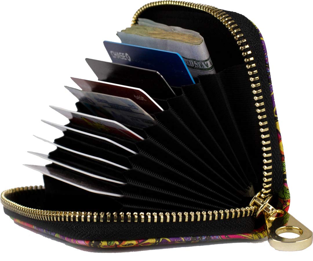 RFID Secure Armored Zipper Wallet (Starry Night)