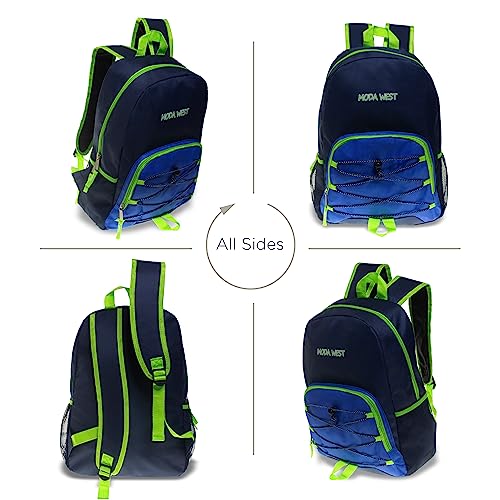 Moda West 24 Pack 17 inch Wholesale Bulk Backpack In Assorted Colors