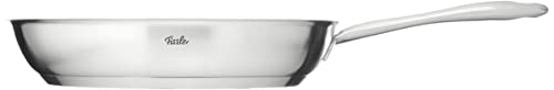 Fissler 081-353-28-100 Frying Pan, 11.0 inches (28 cm), Gas Stove/Induction Compatible, Oven Safe, All Stainless Steel, Silver