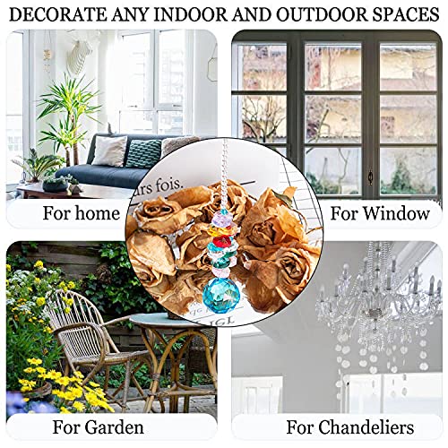 H&D 30mm Crystal Ball Prism Rainbow Collection Hanging Suncatcher for Chandelier Parts Wedding Favors