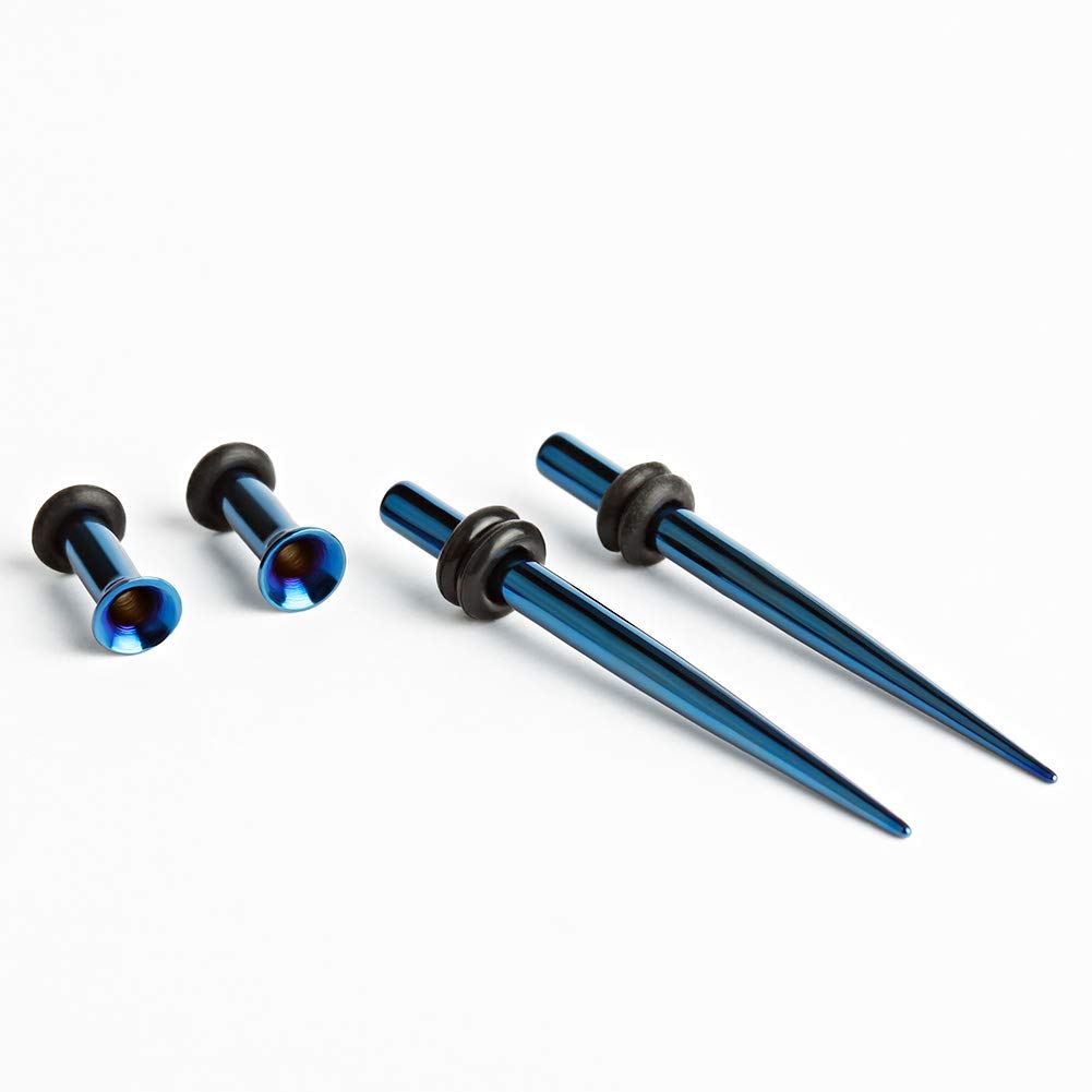 COOEAR Ear Weight Tapers and Plugs Set Tunnels Kit Piercing Gauges Earrings 36 Pieces 14g to 00g Set Gift Jewelry.