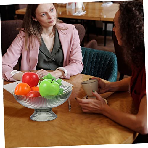 Hoement Stewed Fruit Bowl trifle bowl plastic serving platter fruit serving tray footed fruit tray footed serving tray dessert dish fruit container tea cup drain tray food the pet pylon