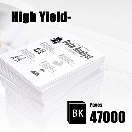 WEDCHUN B600 Black Compatible B600 /B605 /B610 /B615 Black Extra High Capacity Toner-Cartridge (47,000 Pages) - 106R03944 Replacement for Xerox B600 B610 B605 B615 Printers ( 2 Pack )