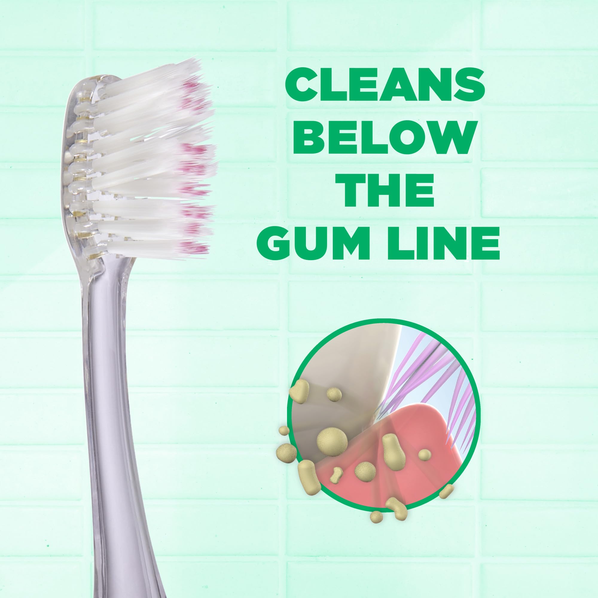 GUM Technique Deep Clean Sensitive Toothbrush, Compact Head & Ultra Soft Tapered Bristles for Adults with Sensitive, 1ct (12pk)