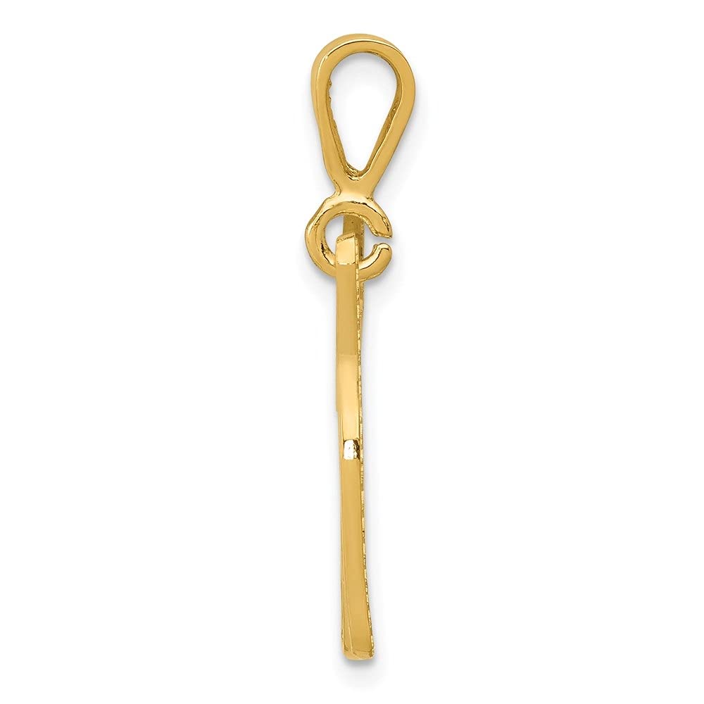 Diamond2Deal 14k Yellow Gold Jack Russell Terrier Dog Pendant Gift for Women (L- 28 mm W- 25 mm)