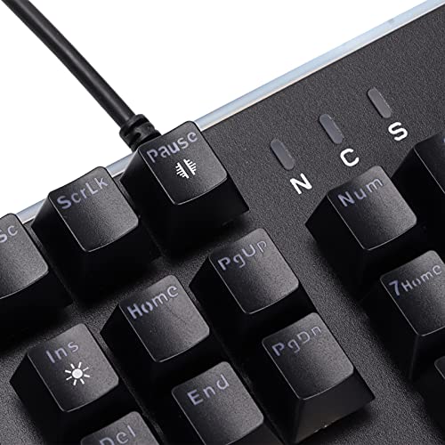 Gaming Keyboard, USB 104 Keys RGB Backlight Effects Led Keyboard Mechanical, Ergonomic Keycap Design, Computer Accessories, for Win 2000/XP/7/8/10.