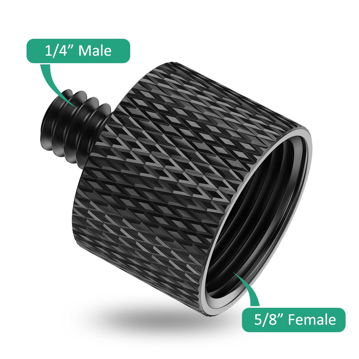 Rigych 5/8 to 1/4 Adapter 4 Pcs Mic Screw Adapter 1/4 Male to 5/8 Female Mic Stand Adapter for Mic Mount Camera Monitor Tripod