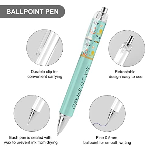 Personalized Custom Cute Anchor Octopus Fish Pens with Stylus Tip, Customized Engraving Ballpoint Pens with Name Massage Text Logo, Gift Ideas for School Office Business Birthday Graduation Anniversar