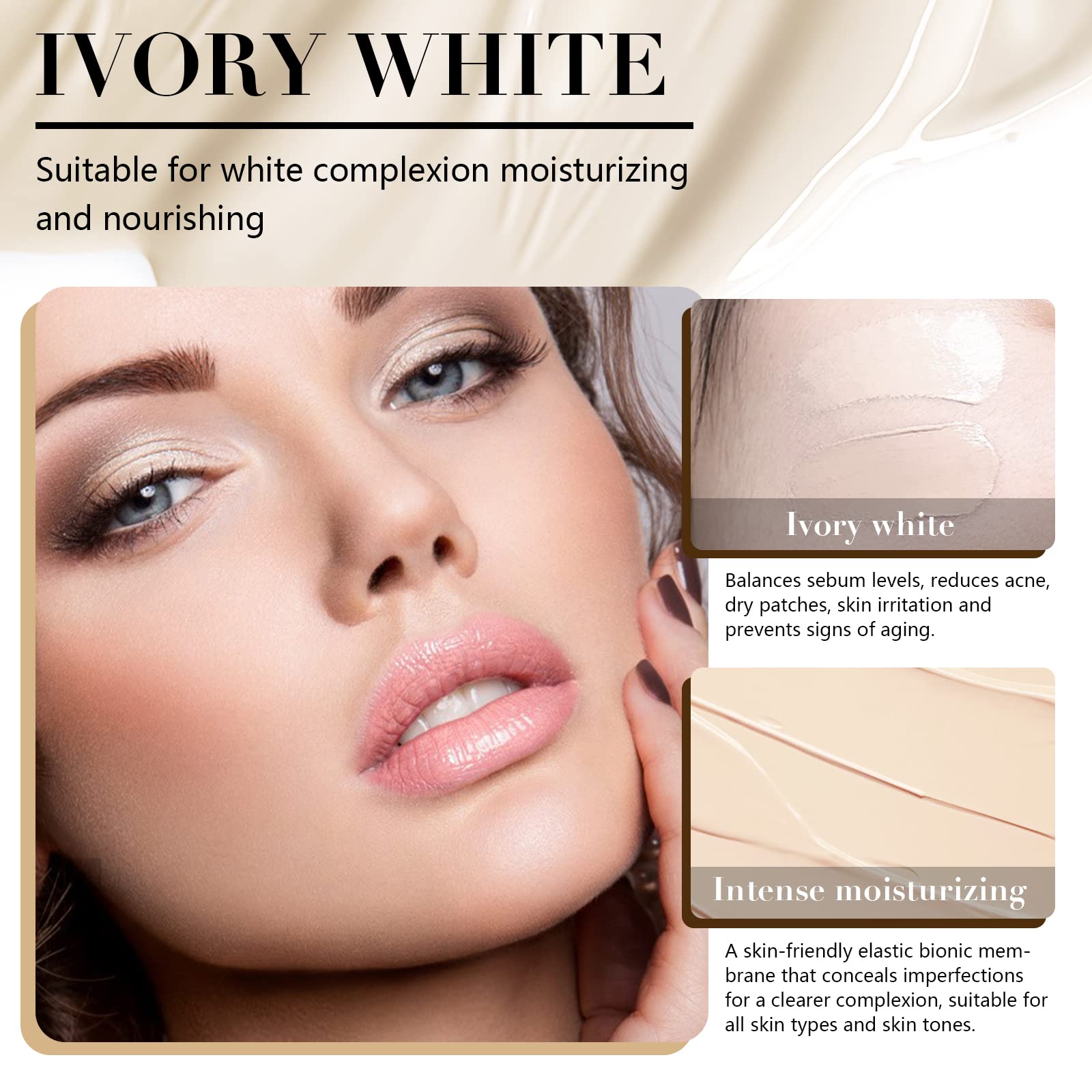 FRDUGA Air Cushion CC Cream，BB Cream Foundation，Mushroom Head Air Cushion CC Cream, Moisturizing Concealer, Makeup Long Lasting Matte,Easy to Apply (Natural)