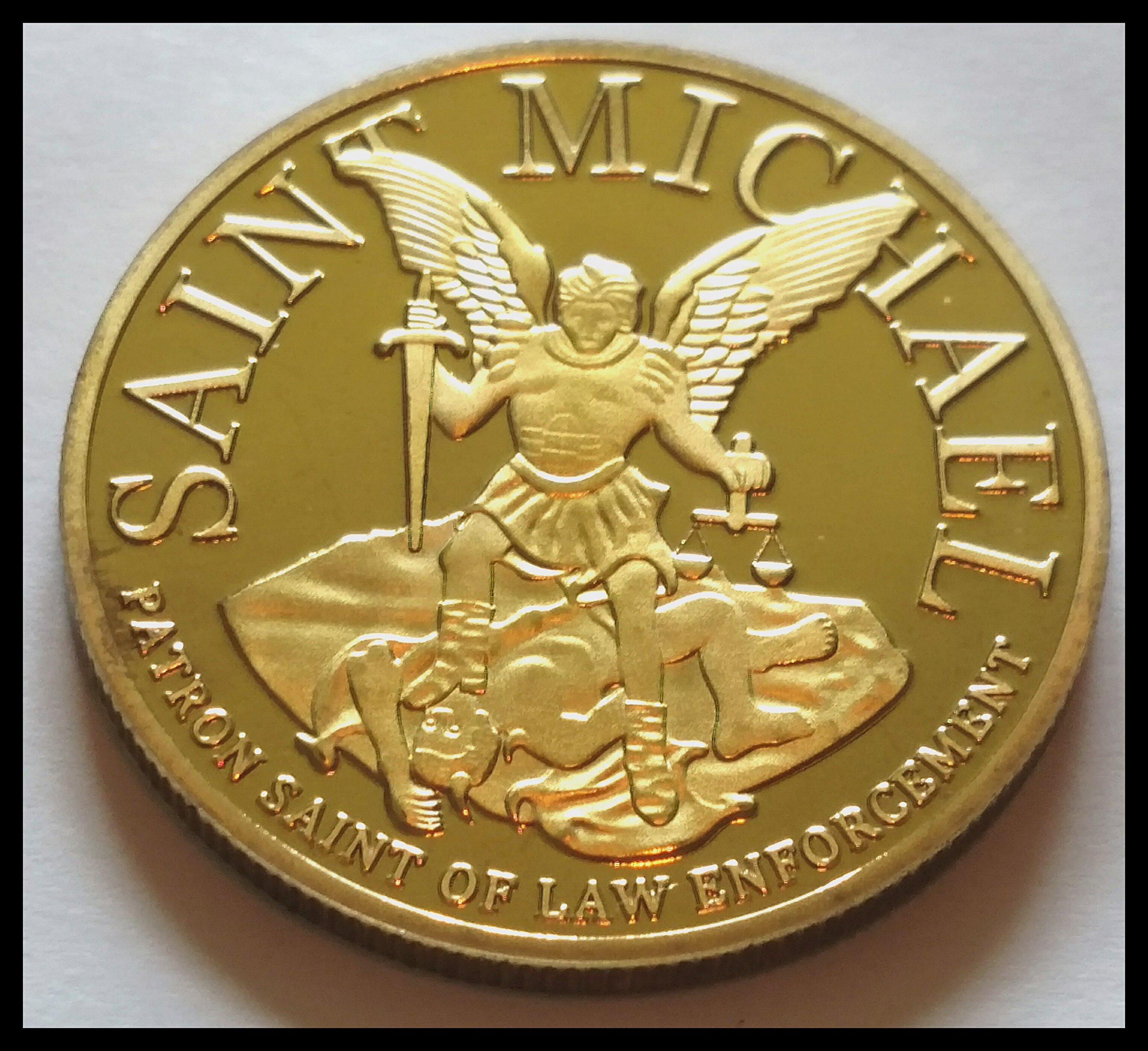 San Diego Police Department Colorized Challenge Art Coin