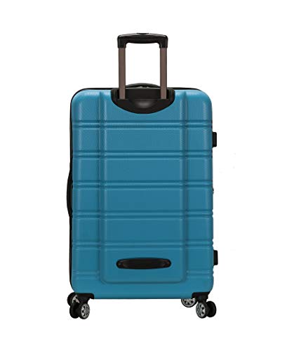 Rockland Melbourne Hardside Expandable Spinner Wheel Luggage, Turquoise, 2-Piece Set (20/28)