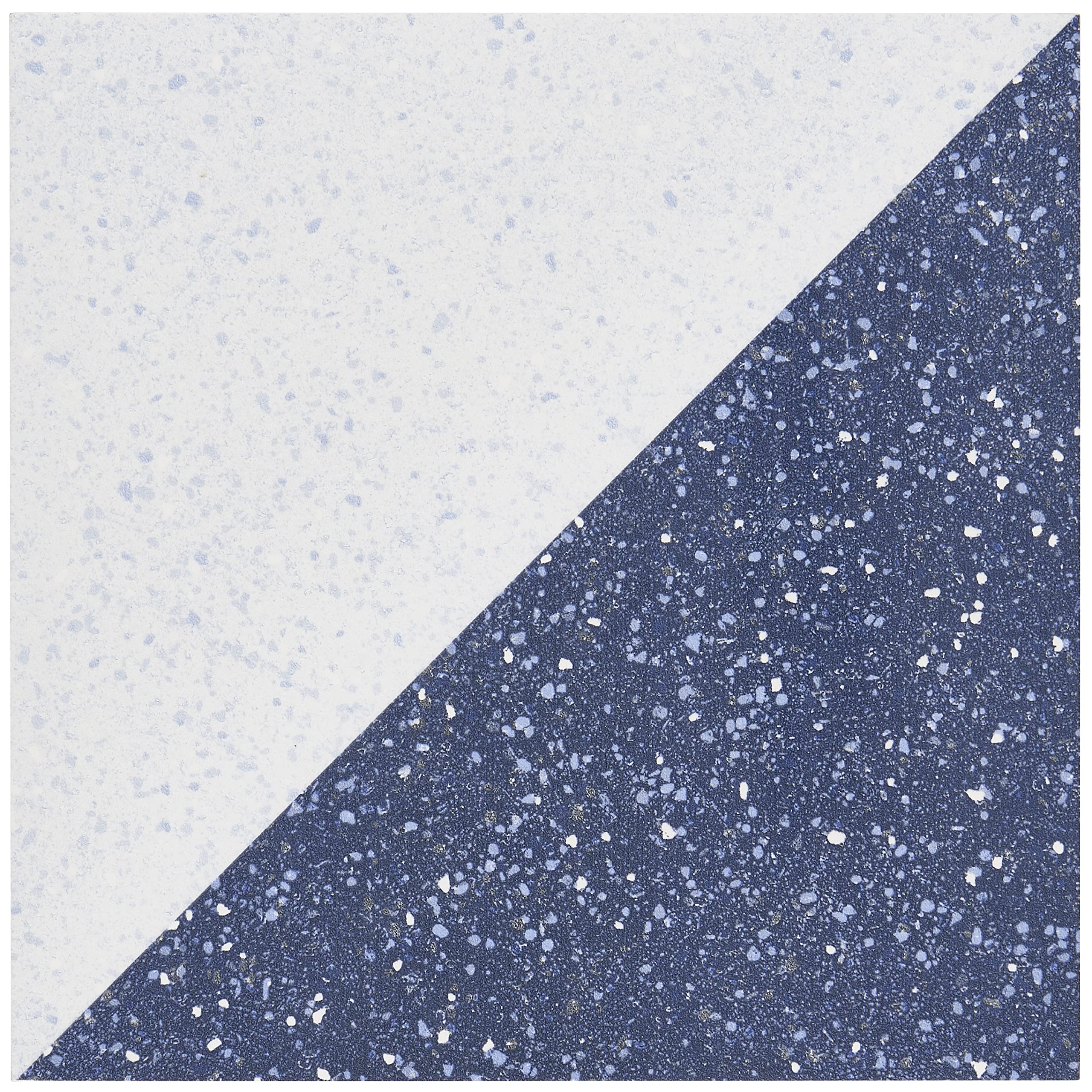 Elizabeth Sutton Cameo Terrazzo Dos Navy 7.87 in. x 7.87 in. Matte Porcelain Floor and Wall Tile (10.76 Sq. Ft. / Case)