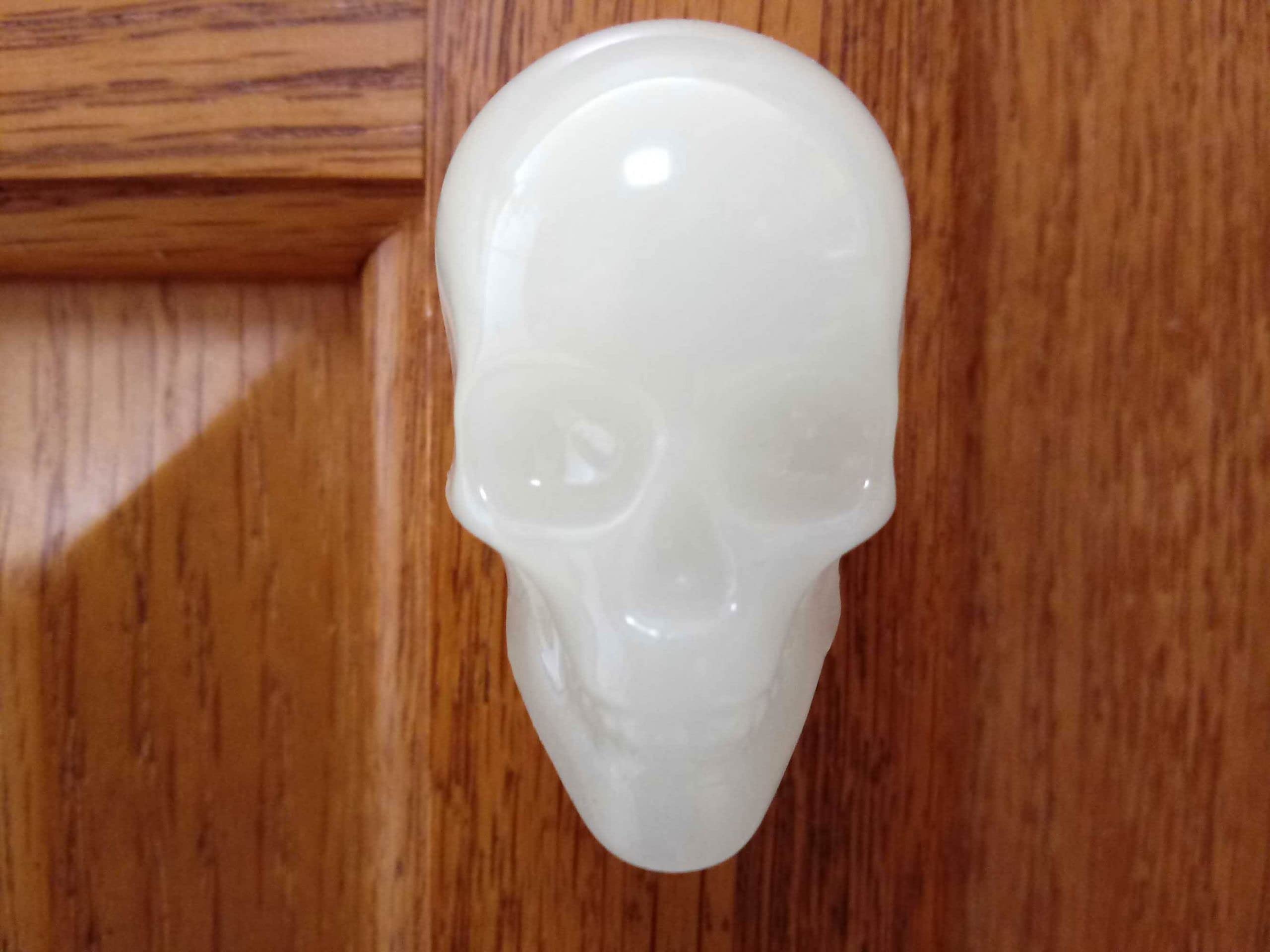 Glow in the Dark Skull Door Knobs Drawer Knobs (Set of 2)