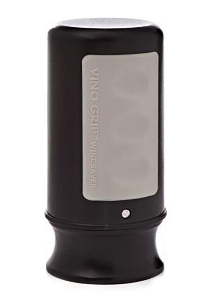 Franmara Vino Wine Saver Vacuum Pump and Stopper, Black, (Pack of 1) Rubberised Panel for Better Gripping