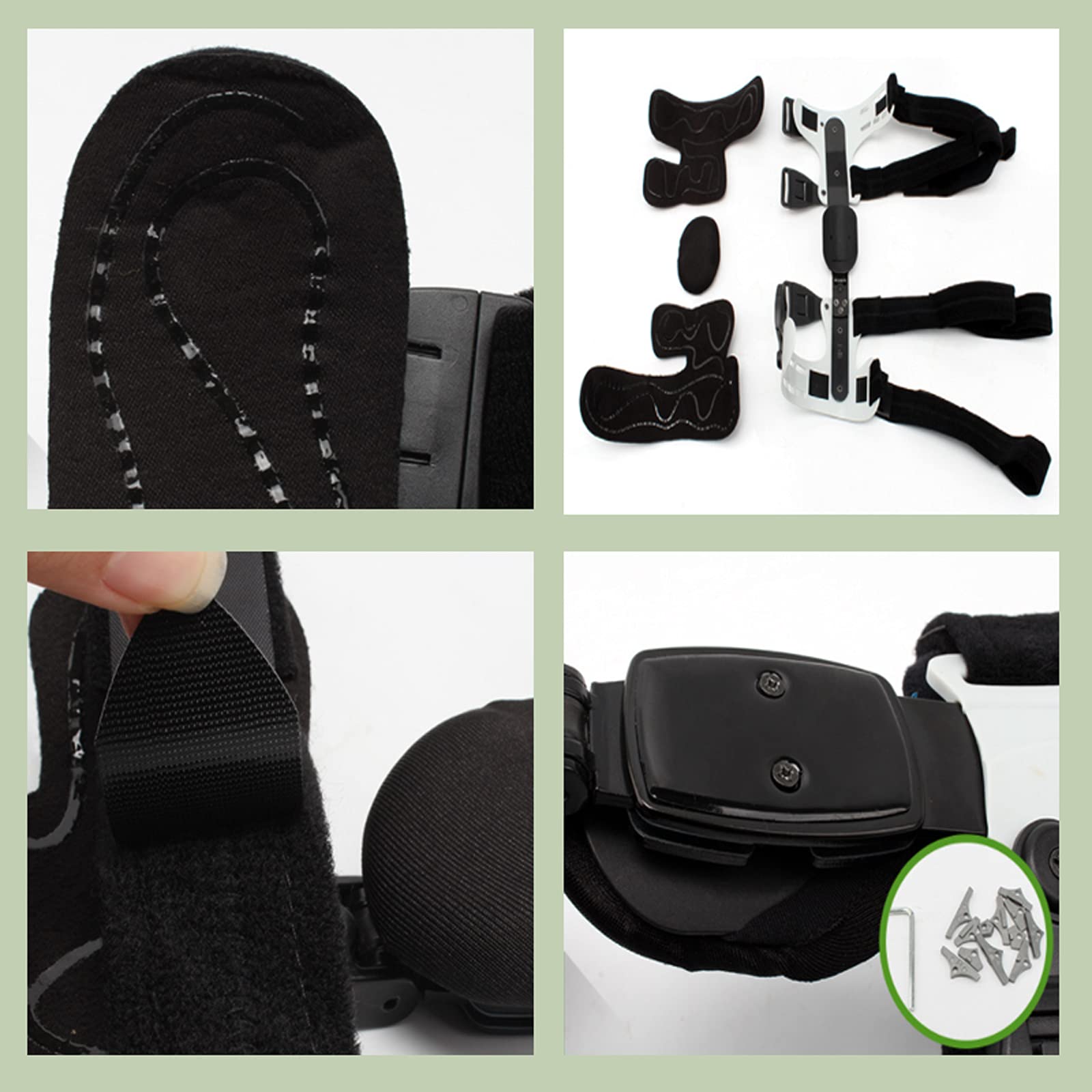 DXDUI Hinged Knee Correction Brace Leg Breathable and Adjustable 90° Joint Sprain Rehabilitation Orthosis for Recovery Support Ligament Injuries Relief