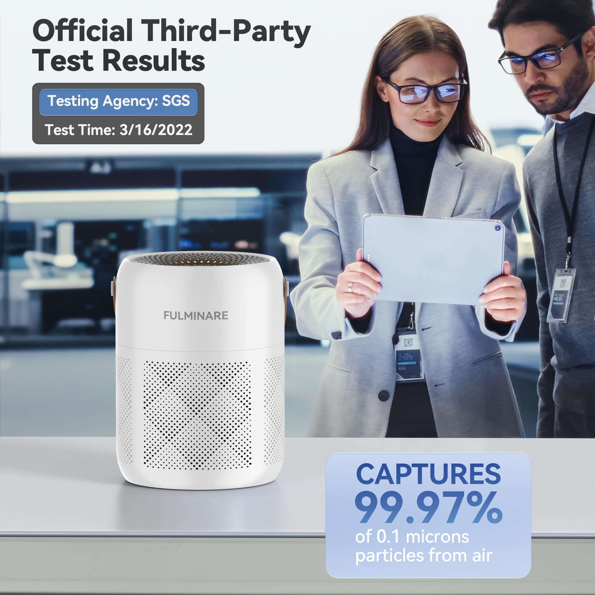 FULMINARE P07 Air Purifier With Replacement Filter.