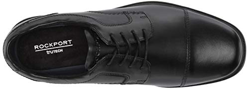Rockport mens Rockport Men's Robinsyn Waterproof Cap Toe Oxford, Black, 9.5 US