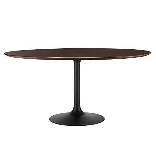 Modway Lippa Dining Table, 60 in x 60 in x 28.5 in, Brown