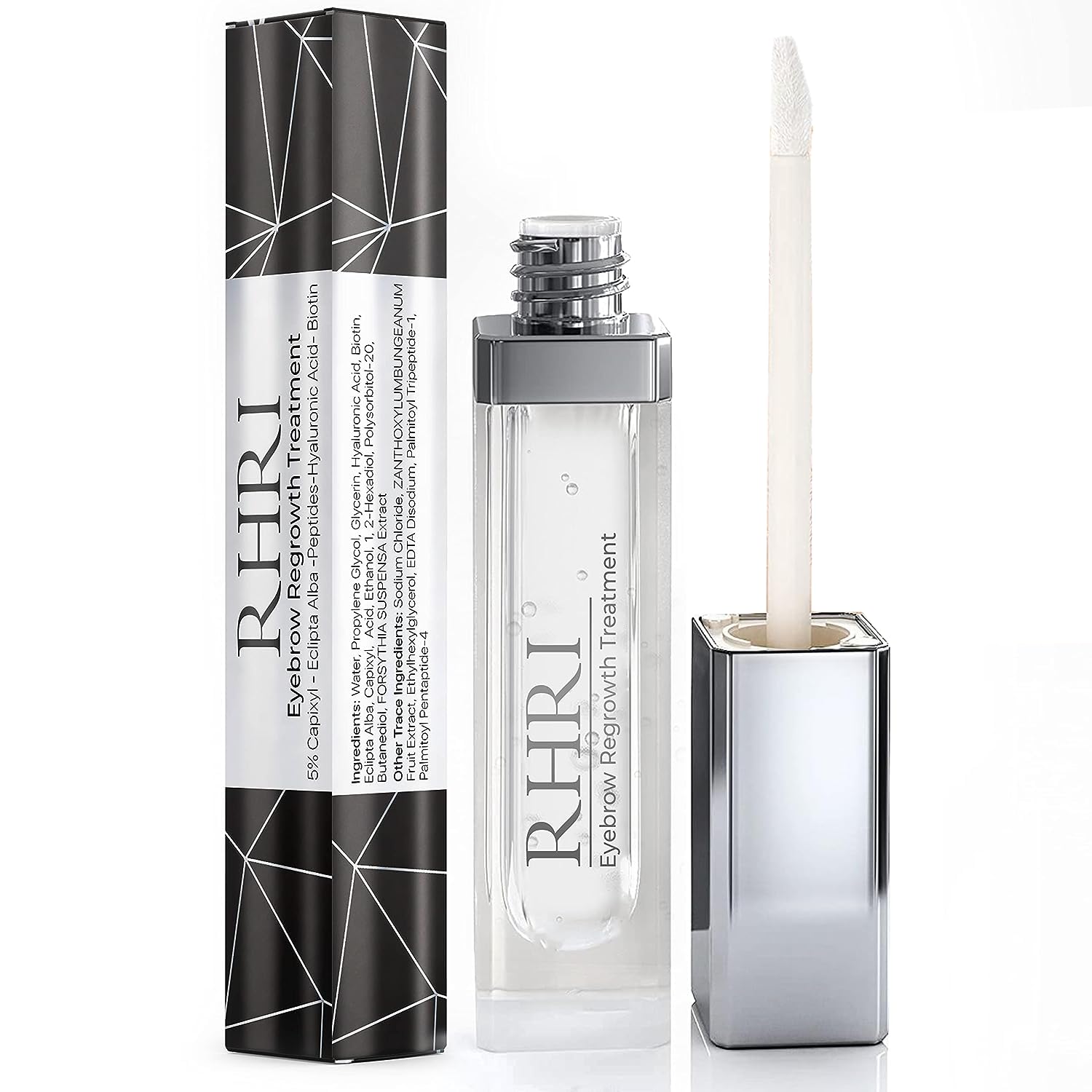 Eyebrows Growth Serum I Eyebrows Regrowth Treatment I Brow Enhancing Serum with 5% Capixyl, Biotin, Peptides, Eclipta Alba and Hyaluronic Acid I Eyebrows Growth Length Thickness Darkness