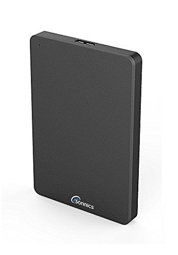 Sonnics 320GB Dark Grey External Portable Hard Drive USB 3.0 Super Fast Transfer Speed for use with Windows PC, Apple Mac, Smart tv, Xbox ONE & PS4