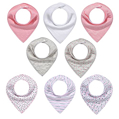 Gelisite 7 Pack Absorbent Soft Baby Bibs for Drooling Teething