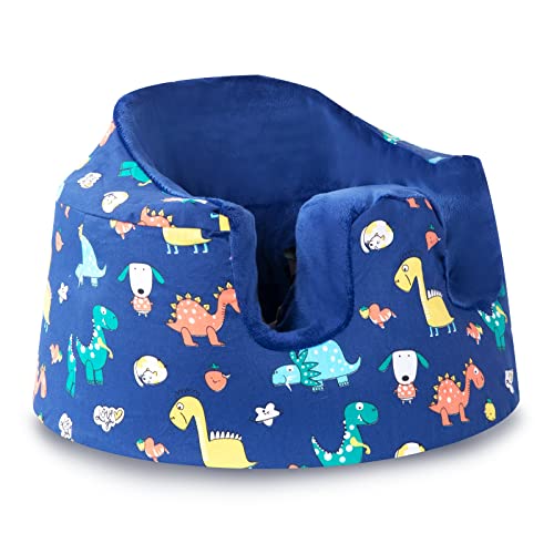 SMTTW Seat Cover Compatible with Bumbo Seat, Summer Cooling Seat Cover, Baby Seat Cover, Super Soft & Breathable Baby Seat Cover, Perfect Compatible with Bumbo Seat (Dinosaur)