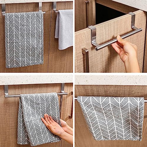 SOOVI Pot Lid Holder Steel Towel Rack Bathroom Towel Holder Stand Kitchen Cabinet Door Hanging Organizer Shelf Wall Mounted Towel Bar