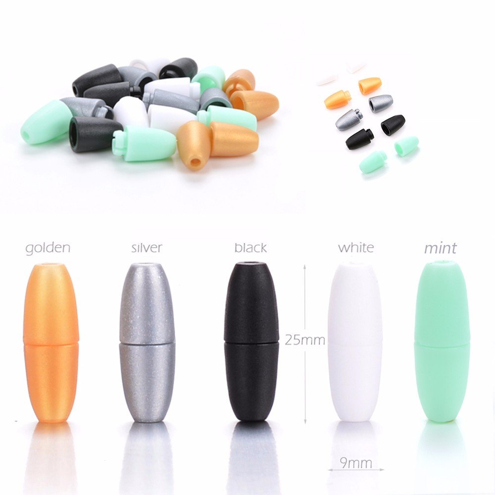 Sopeace 50pc Break Away Safety Clasp for Teething Necklaces and Bracelets Plastic Breakaway Clasps for Necklace (White)