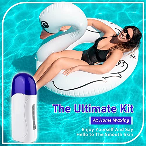 Roll on Wax Warmer for Hair Removal, Portable Wax Roller Heater, JAYWAYNE Electric Depilatory Waxing Roller for Men Women Waxup Roller for Travel, (Only Roller)