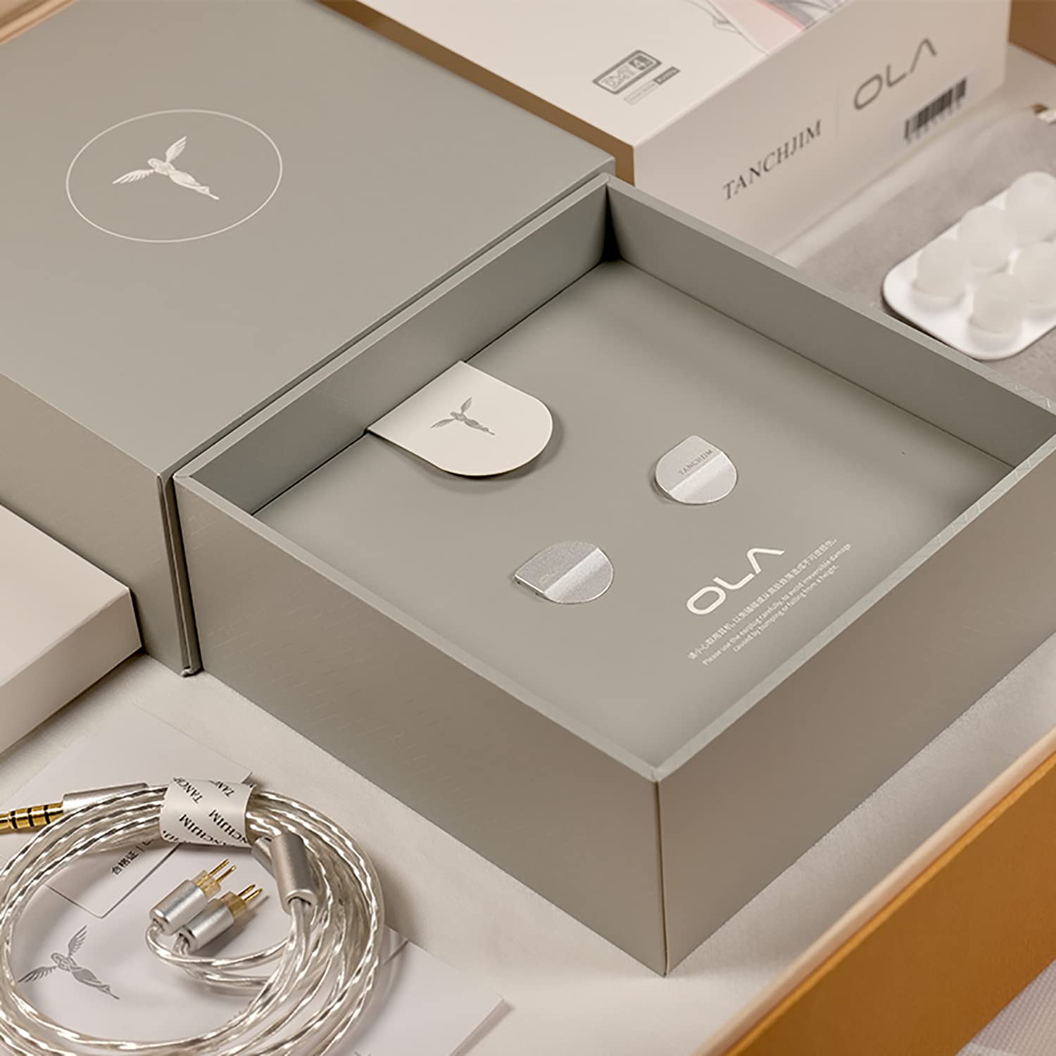 Tanchjim Ola 10mm Dynamic Driver IEMs, DMT4 Architecture HiFi in Ear Earphone (Without Mic)