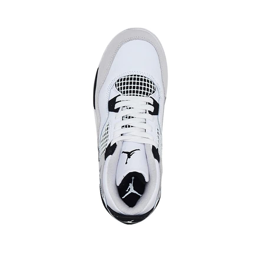 Little Kid's Jordan 4 Retro Military Black White/Blk-Neutral Grey (BQ7669 111) - 13.5