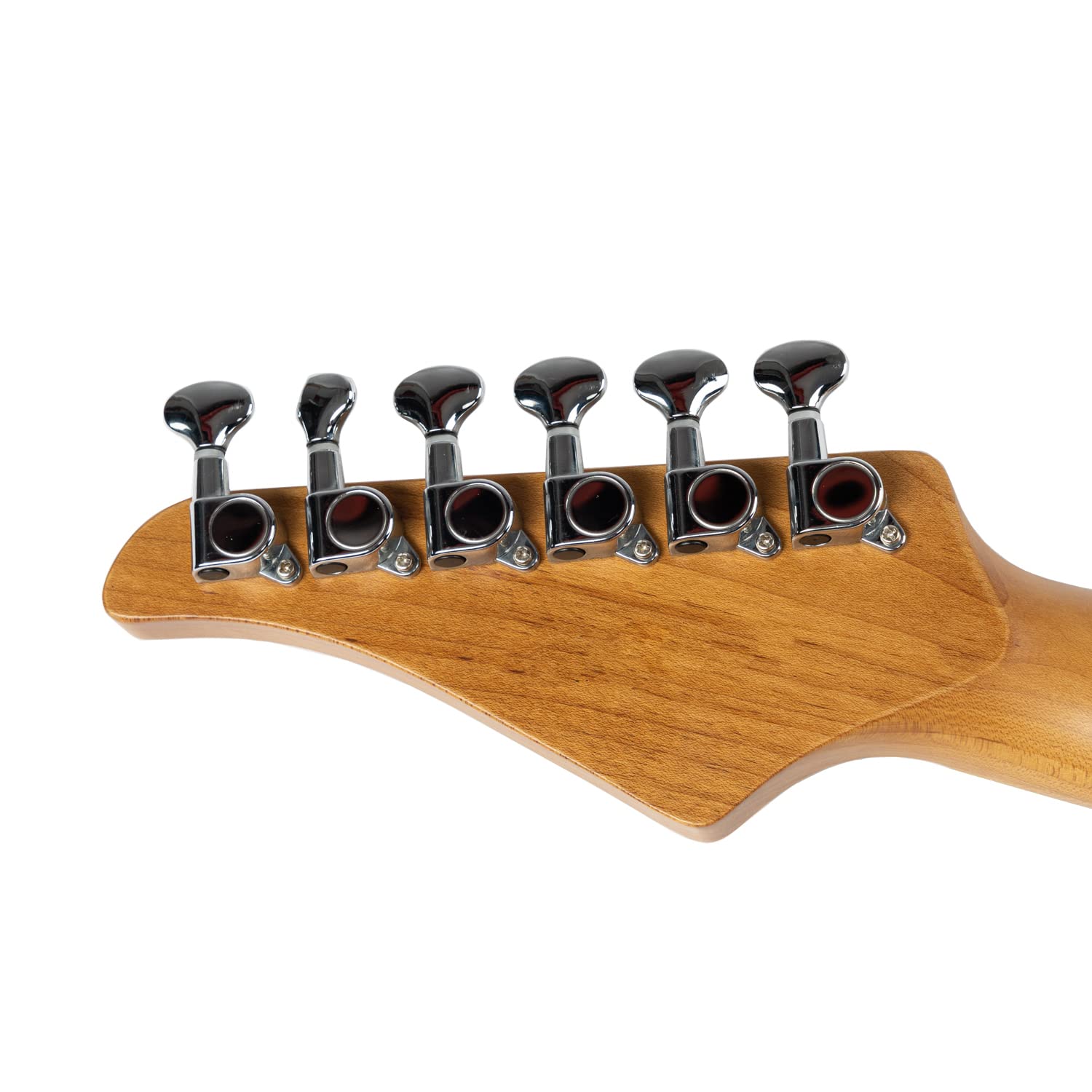 EART NK-C1 Classic Electric Guitar Maple Fingerboard,Stainless Steel Frets,Flame Maple Veneer-Wine red