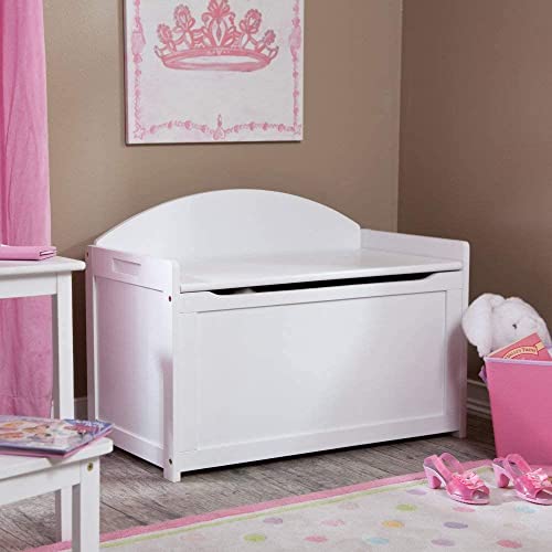 Lipper International Child's Toy Chest, 33.25" W x 17.75" D x 24.5" H, White