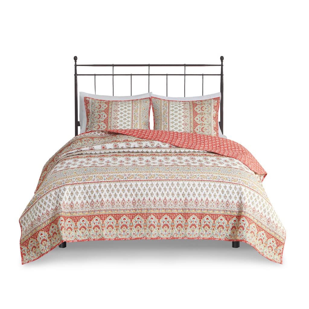 Eloise Cotton Reversible Coverlet Set Queen