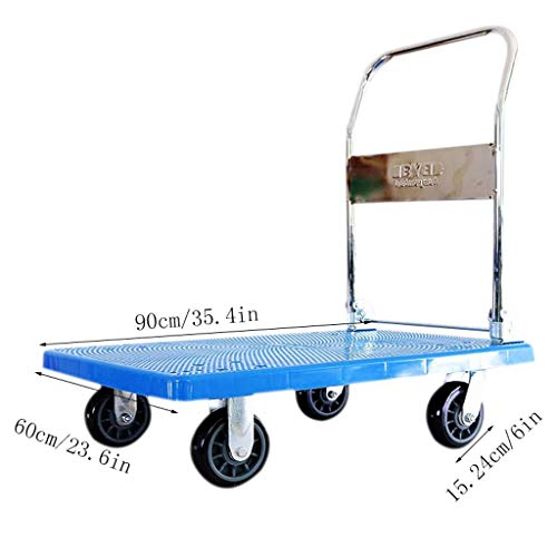 Generic Carts,Platform Trucks,Warehouse Office Garden Garage Workshop Folding Heavy Duty Flat Bed Transport Carthome Hand Trolley/a