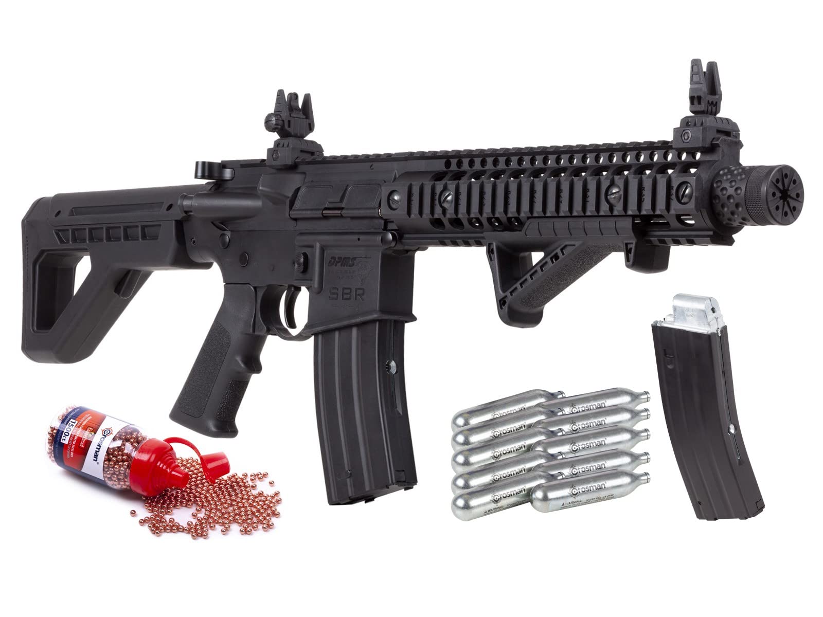 DPMS SBR BB Air Rifle Kit (with 2 Magazine, BBS, and CO2)