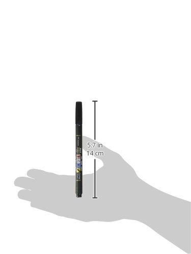 Tombow Fudenosuke Brush Pen for Lettering Calligraphy, Black, Soft Tip (GCD-112) - Pack of 3