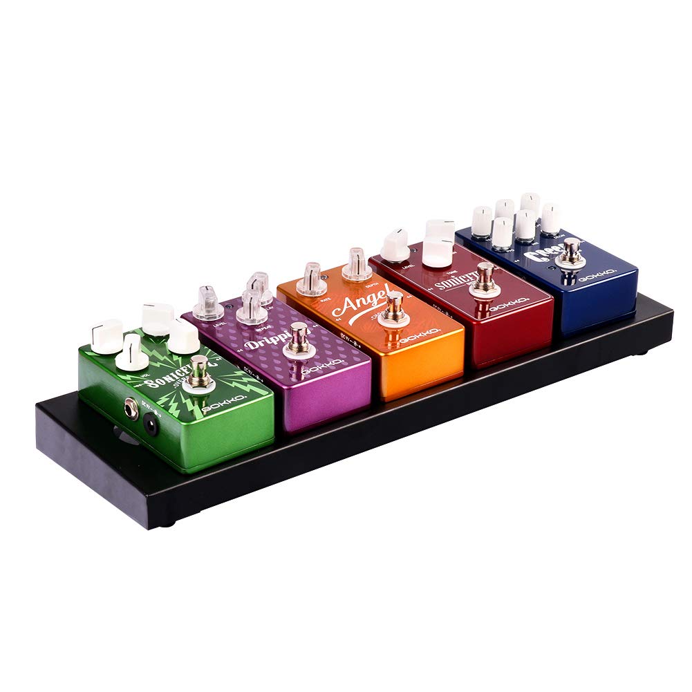SOYAN Mini Guitar Pedal Board 15.7" x 4.9" with Carry Bag (SPB-16)
