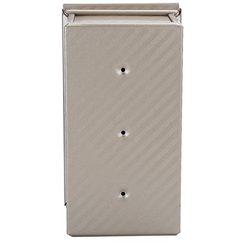 LIULDASHUN Bread Mold, Gold Aluminium Alloy Non Stick Baking Mold With Sliding Cover, Bread Meatloaf Homemade Cakes Baking Bread Pan Kitchen Supplies