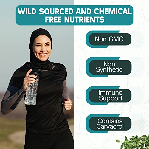 PURELY WILD Oregano Oil from Mediterranean Sources - Dr Cass Ingram’s Original Strength Immune Support Formula Oil of Oregano - Non GMO Wild Oregano Organic Oil 432 Total Servings - 1 fl oz